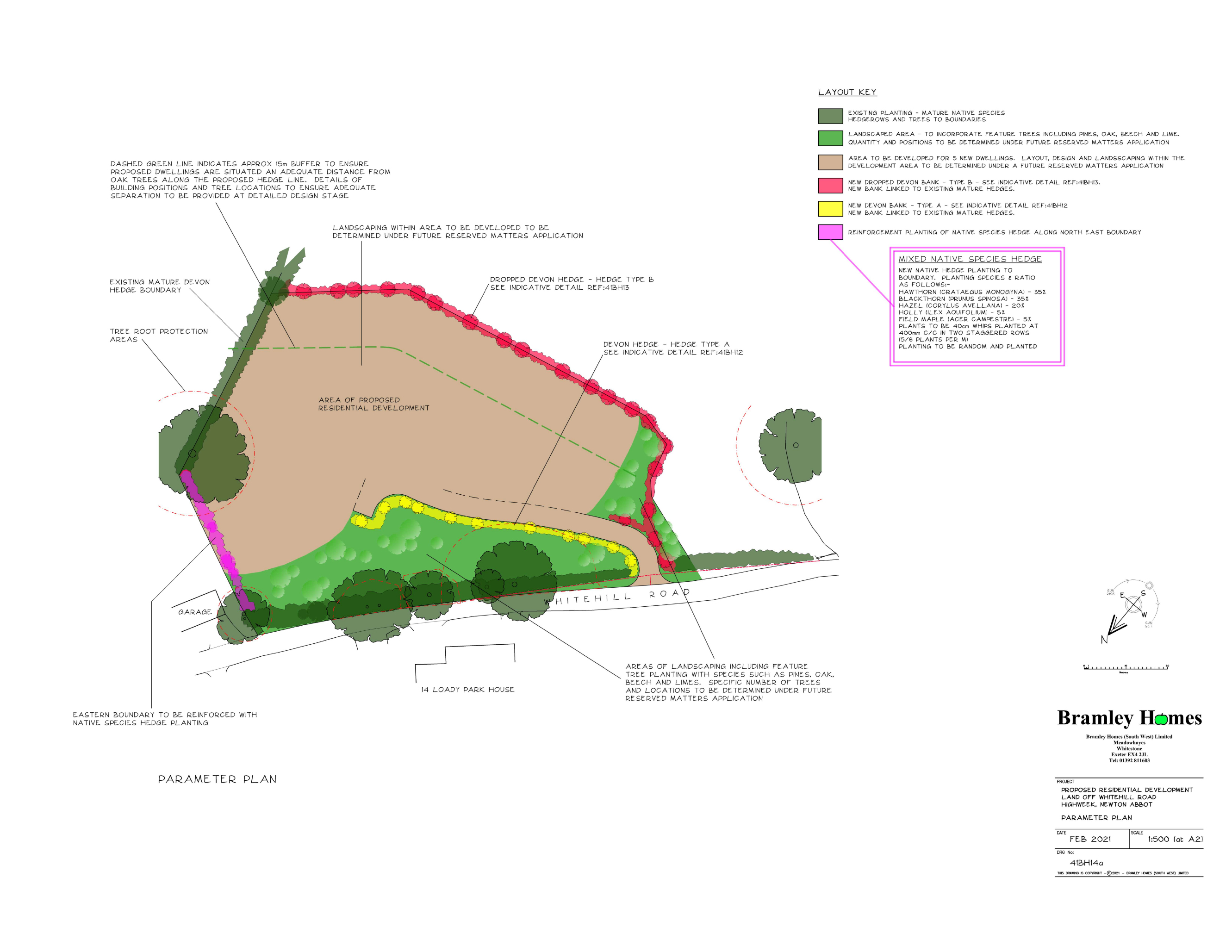 Highweek, Newton Abbot, Site For 5 - KLP