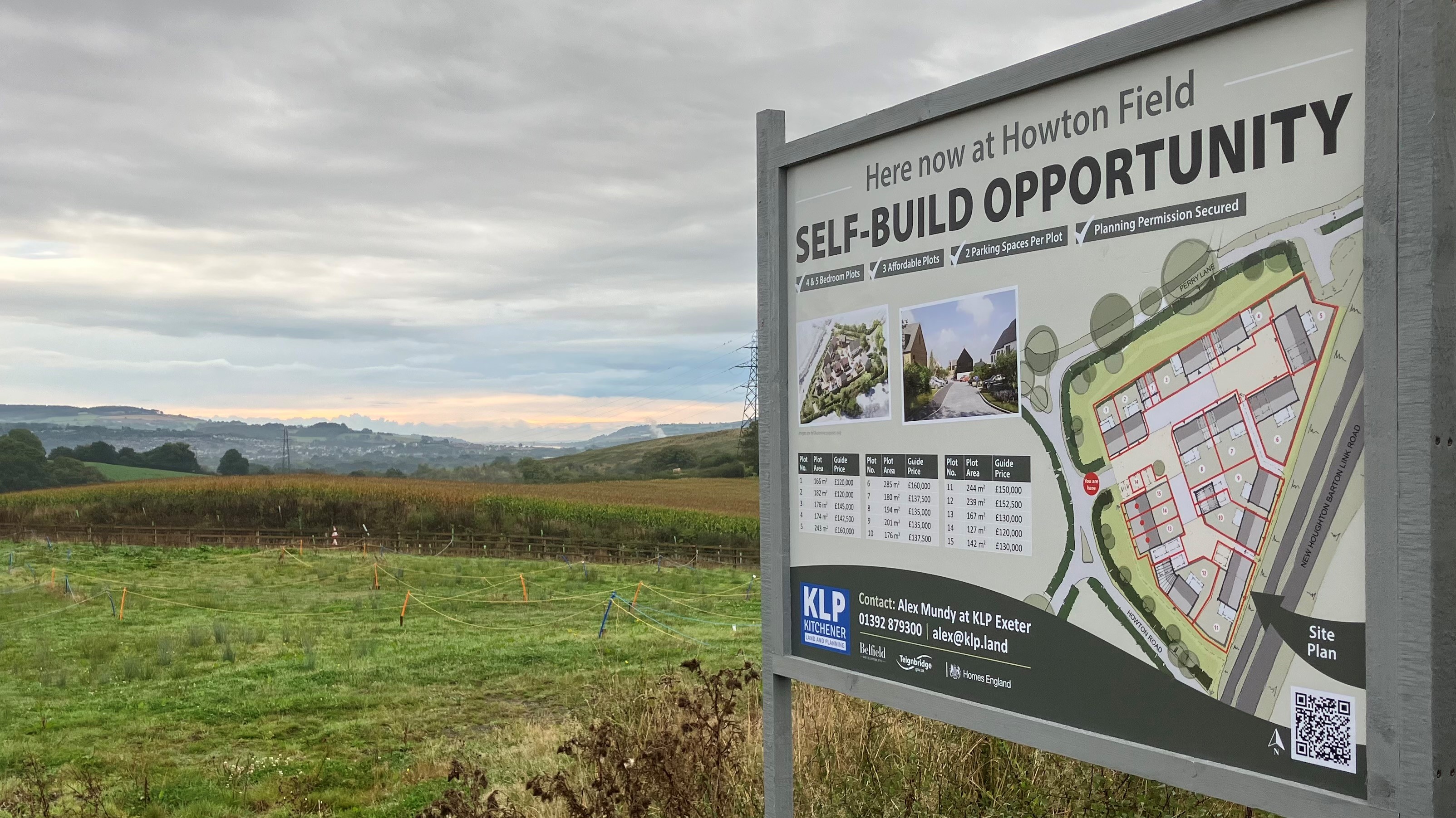 Newton Abbot - Howton Field Self Build Plots - KLP